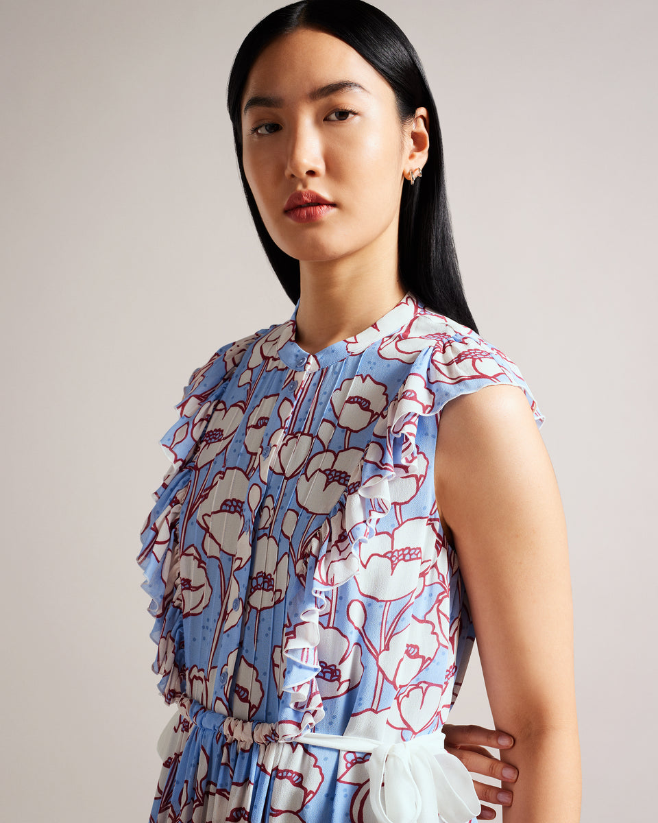TINDRAA Poppy Print Midi Dress | Ted Baker Croatia – Ted Baker London ...