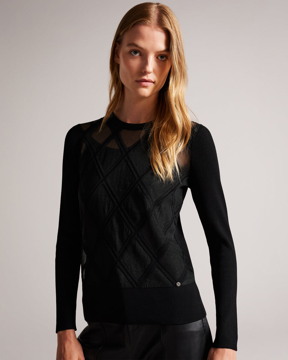 CRISSIY - BLACK | Knitwear | Ted Baker London - Croatia